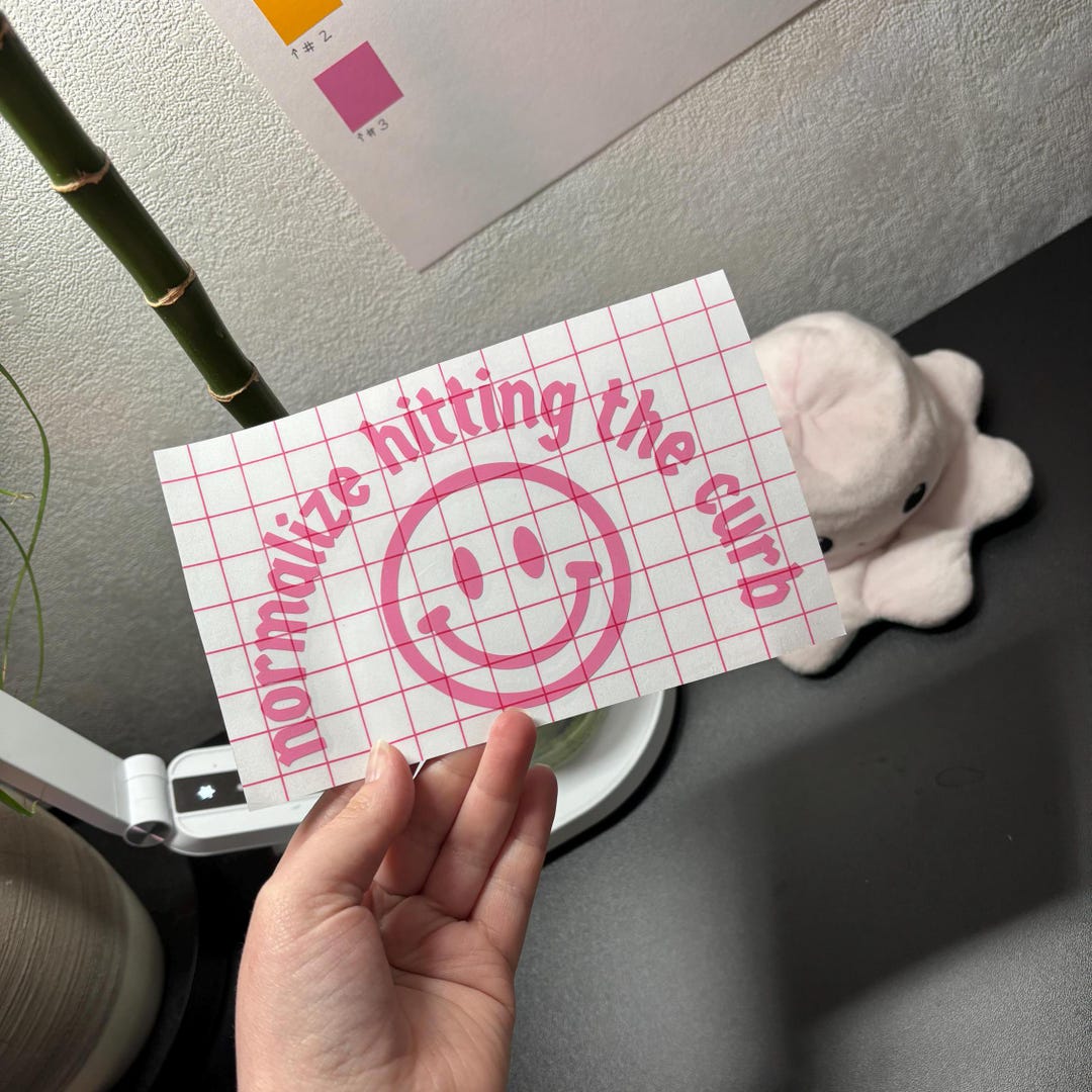 Normalize Hitting the Curb Sticker | Cute Car Sticker | Cute Car ...