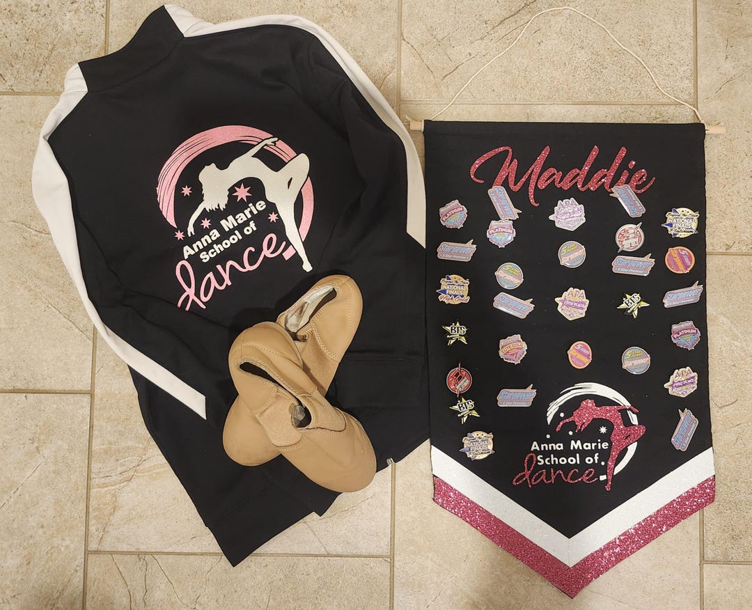 Personalized Cheer/dance Pin Storage Banner-with or Without Custom Logo ...