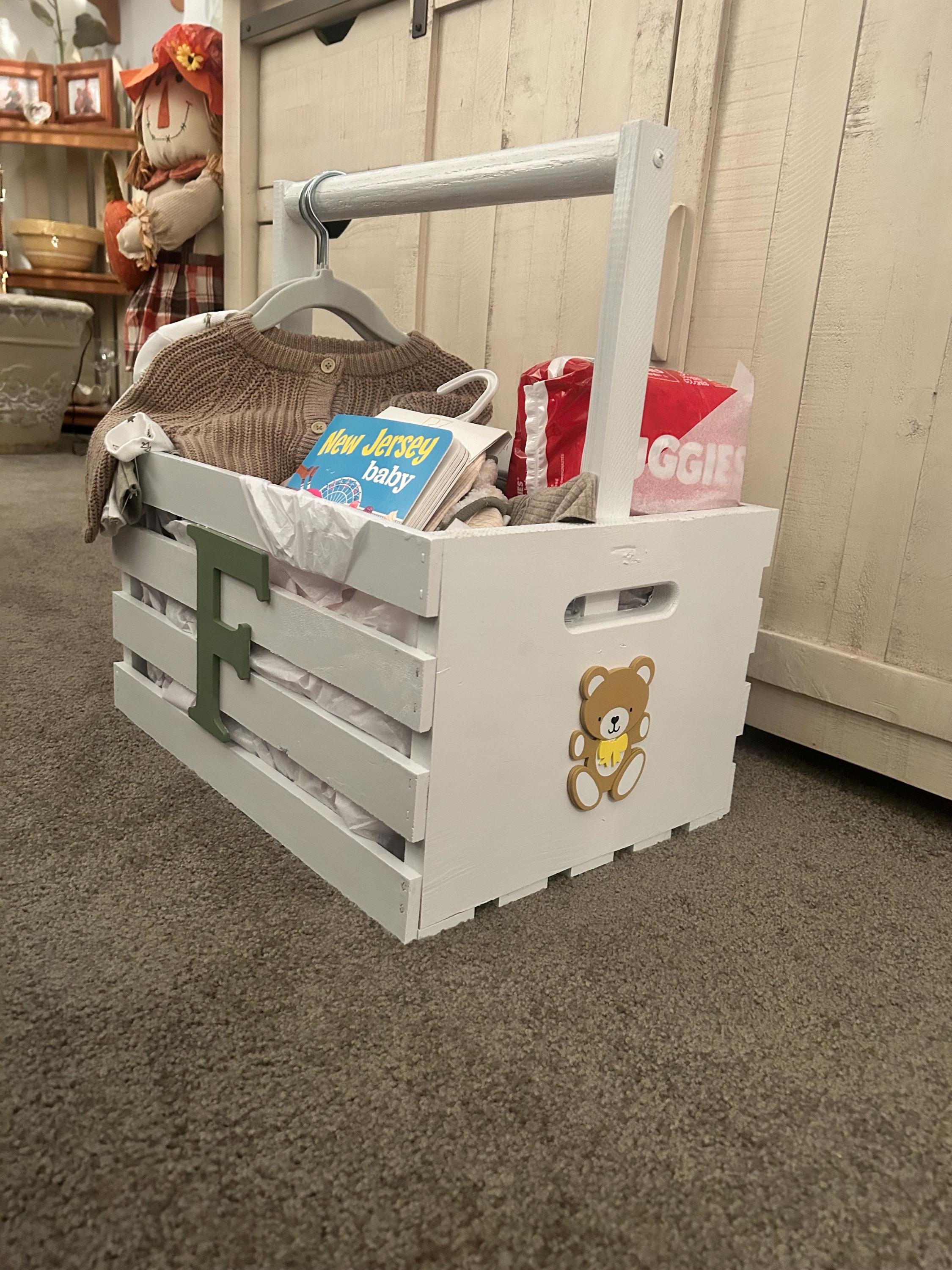 Custom Baby Shower Crate With Hangers - Etsy
