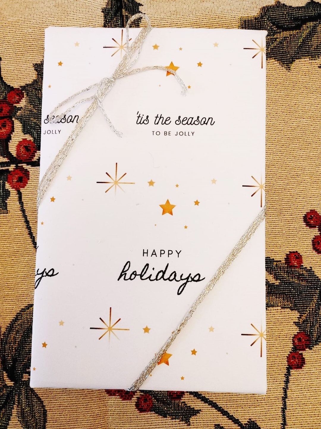 Happy Holidays Minimalist Wrapping Paper - Etsy
