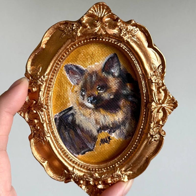 Bat Oil Paintings on Canvas - Etsy