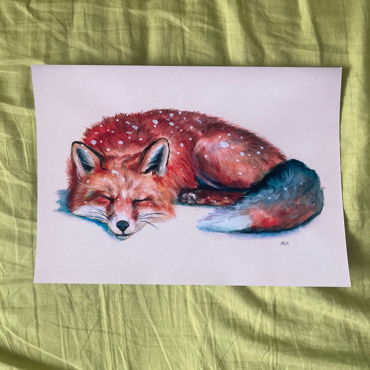 Fox Print Realistic Fox Art Watercolor Print Animal Red Fox - Etsy
