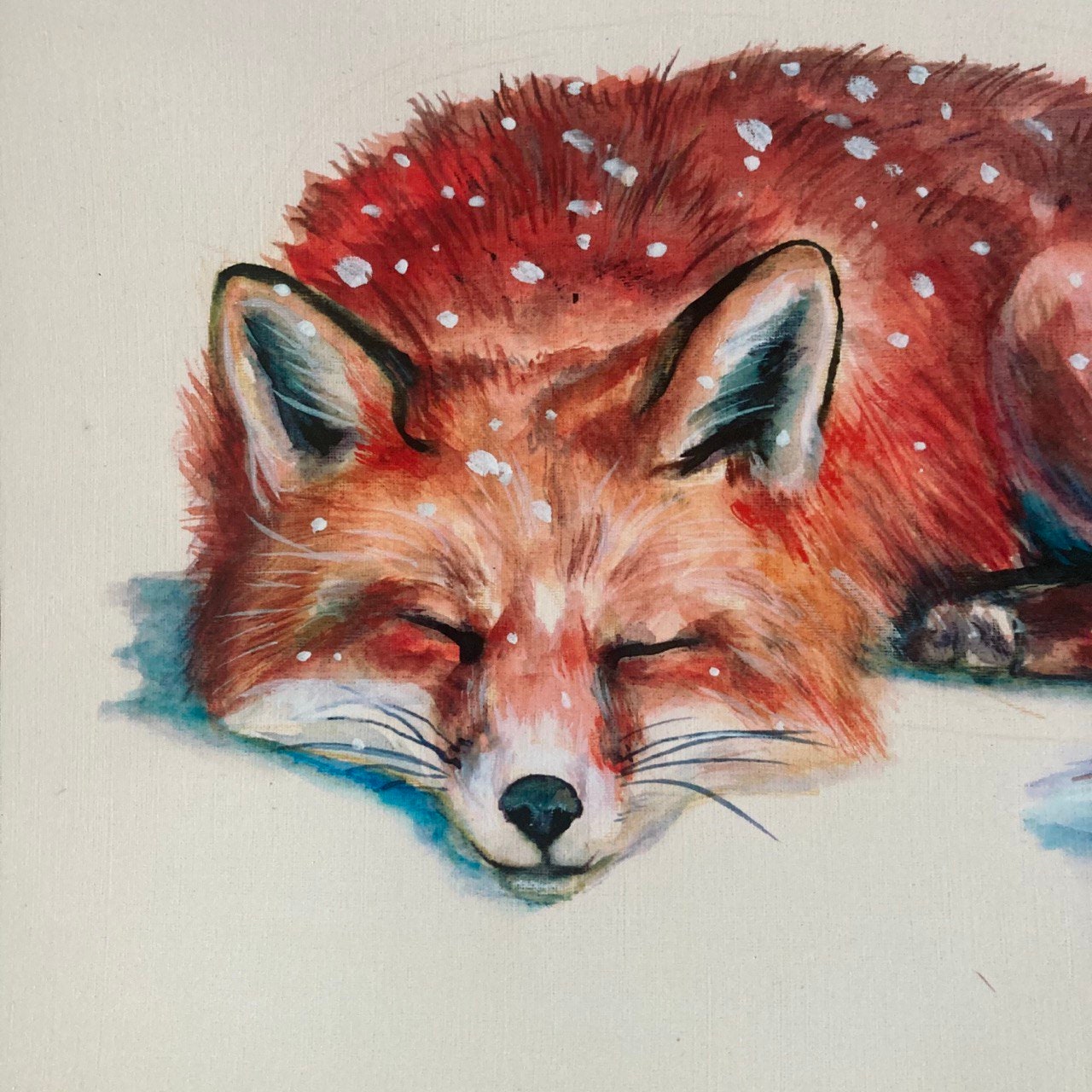 Fox Print Realistic Fox Art Watercolor Print Animal Red Fox - Etsy