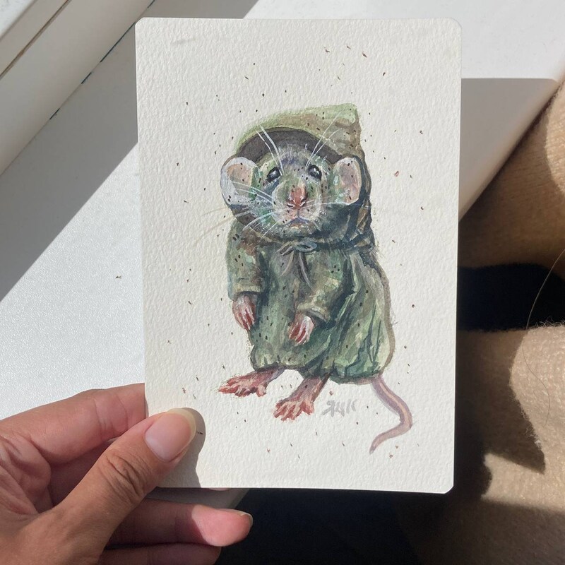 Rat Painting - Etsy