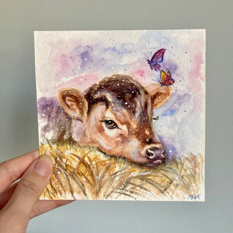 Cow Painting - Etsy