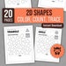 20 Printable 2D Shapes Math Worksheets, Color, Count and Trace ...