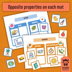 Sorting by Attributes: Activity Mats and Object Cards, 30 Properties ...