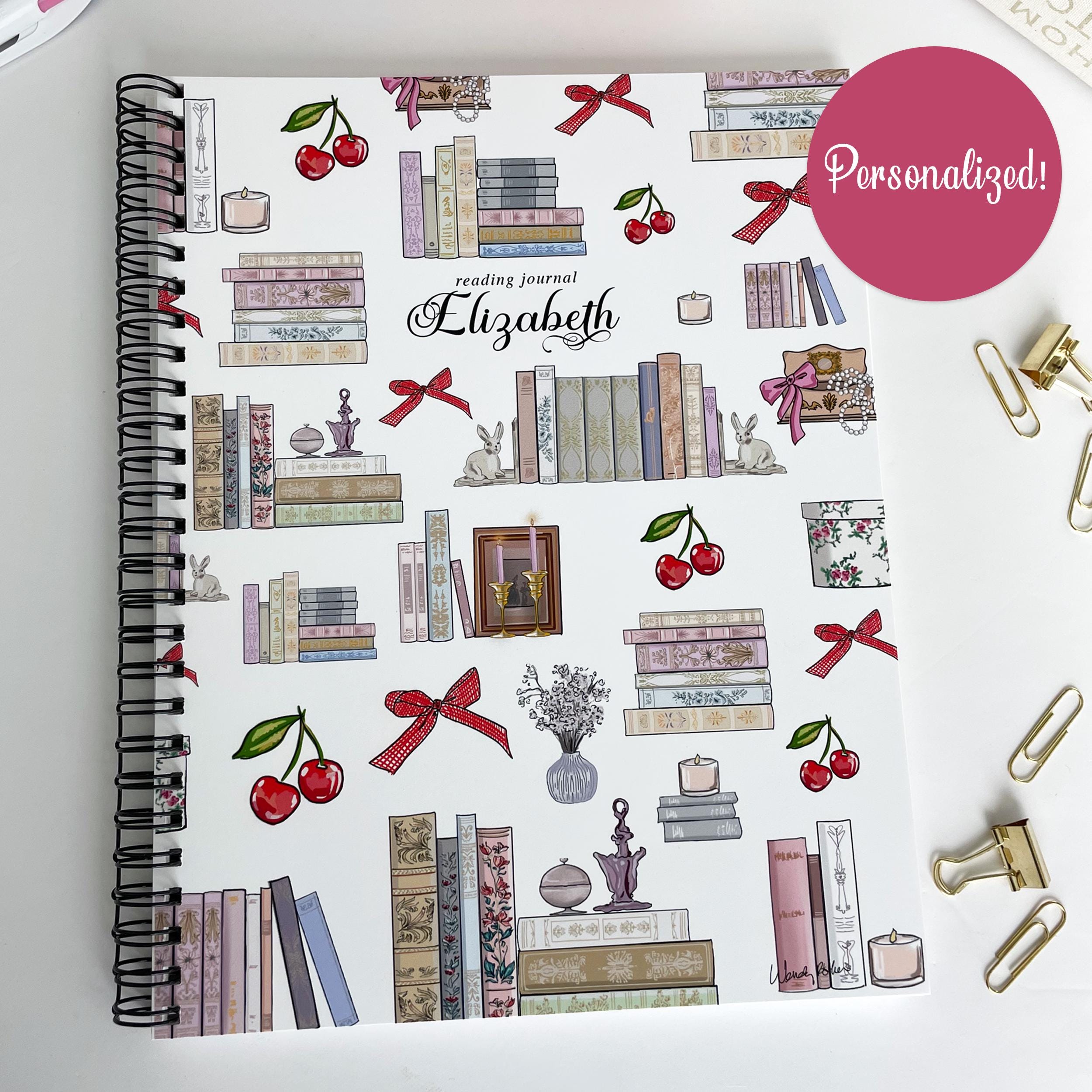 Personalized Coquette Reading Journal: Book Review Diary With ...