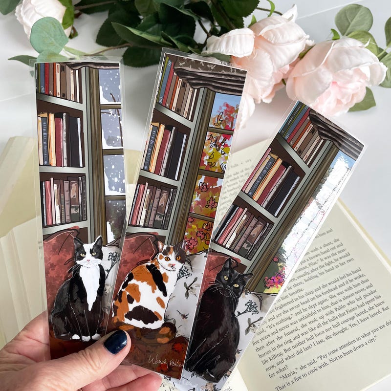 Illustrated Bookmark - Etsy