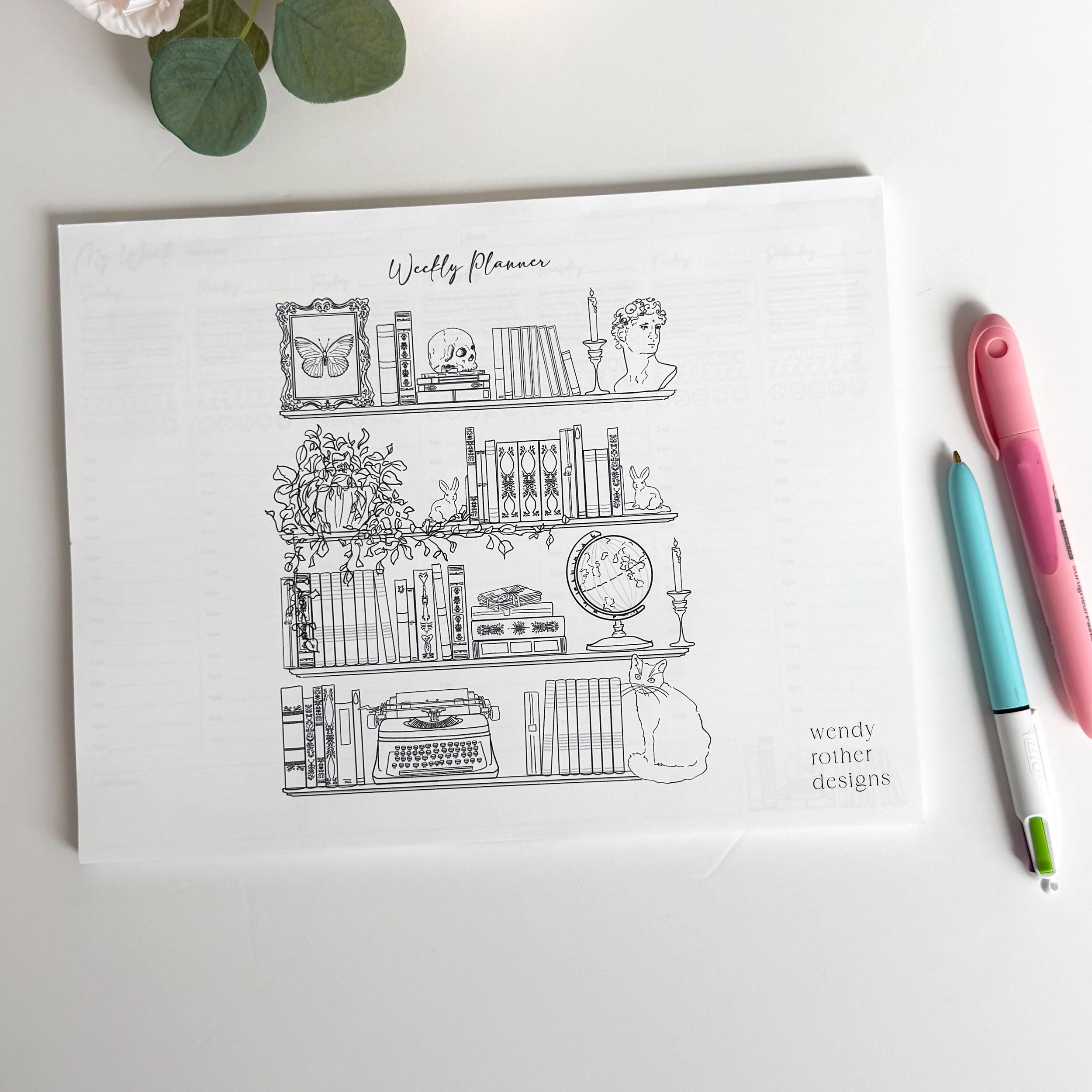 ADHD Weekly Planner Notepad: Handmade Neurodivergent Organizer, Habit ...