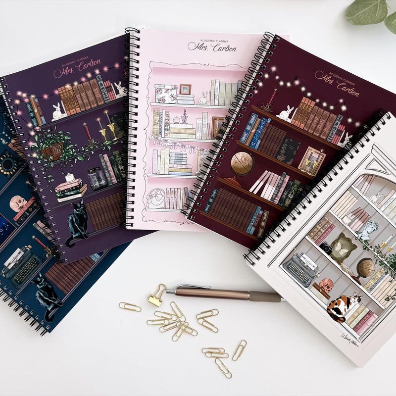 Book Theme 2026 Planner - Etsy