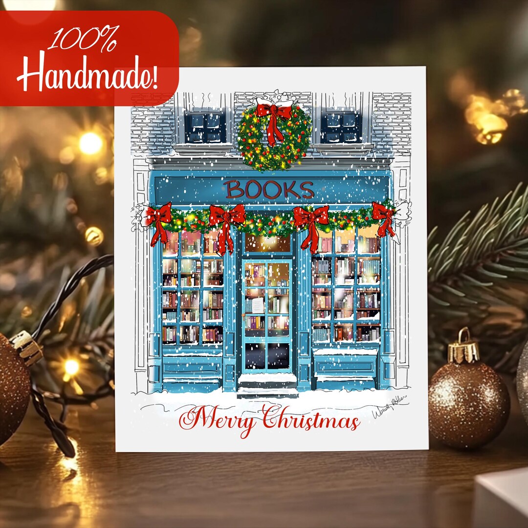 Merry Christmas Note Cards (4.25" X 5.5") & Envelope SET of 8 | Book ...