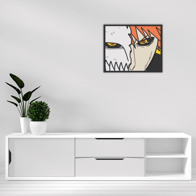 Swordsman Mask Layered Design, SVG File for 3D Painting, Manga Art - Etsy