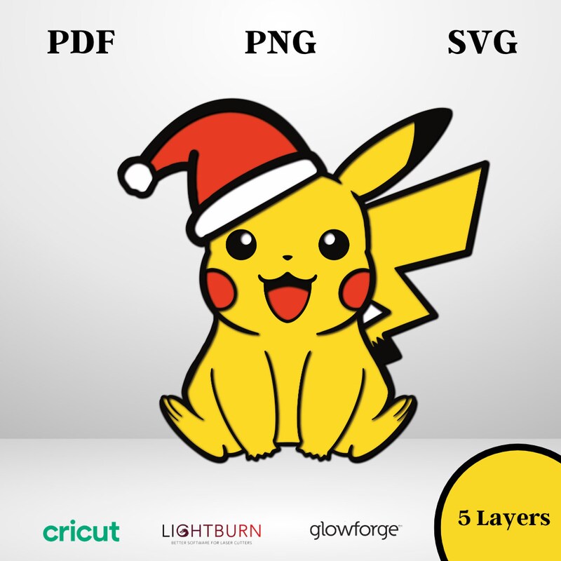 Pikachu Svg Layered - Etsy