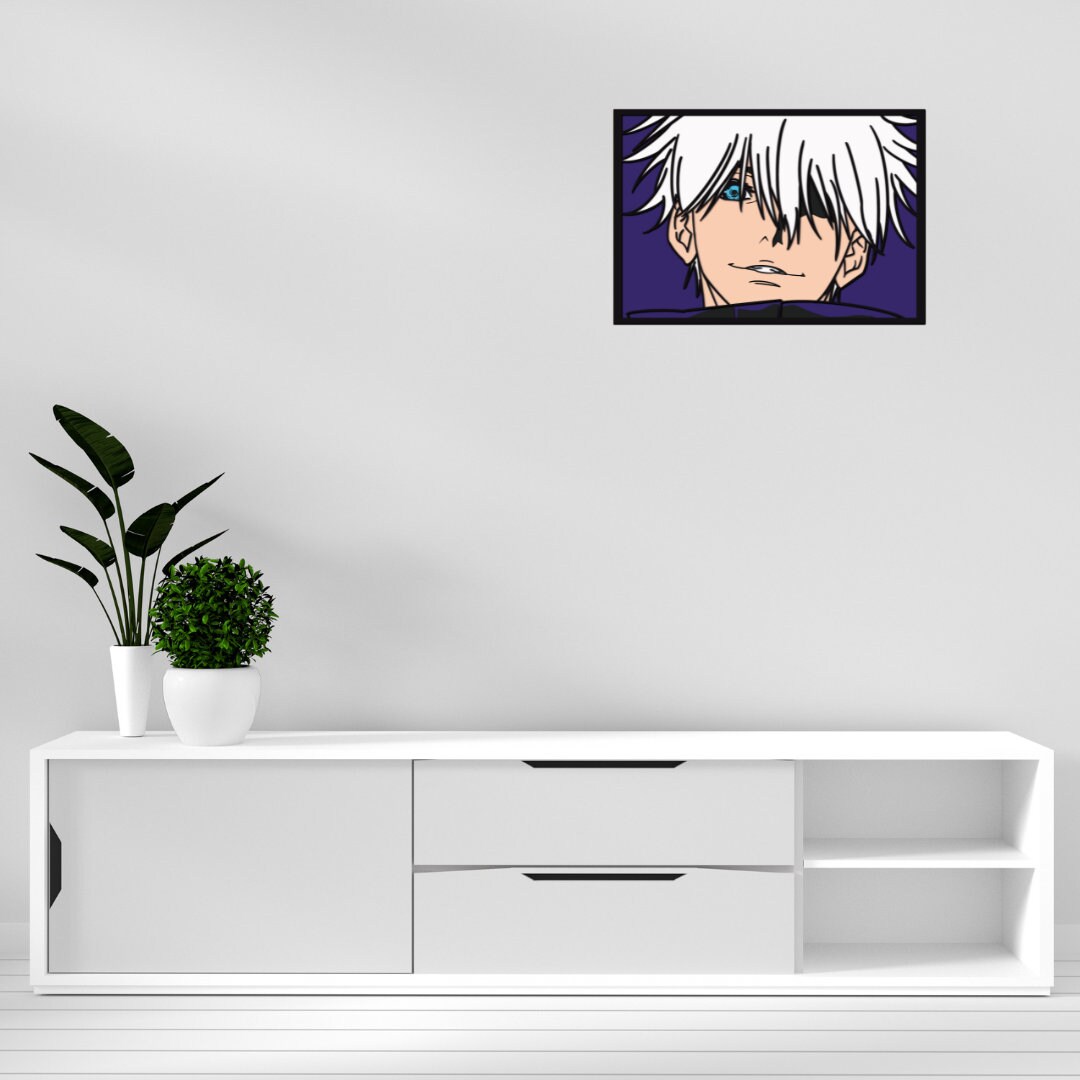 Layered Design Anime Gojo SVG Vector 8 Layers J.uj.utsu K.ai.se.n File ...