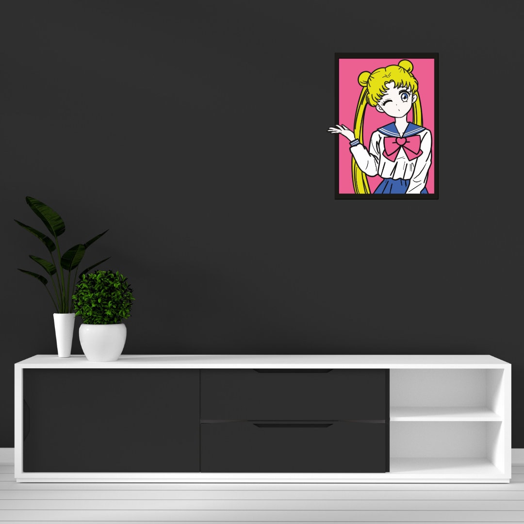 Girl SVG, Layered Design Anime, Laser Cutting Anime, Anime Gift ...