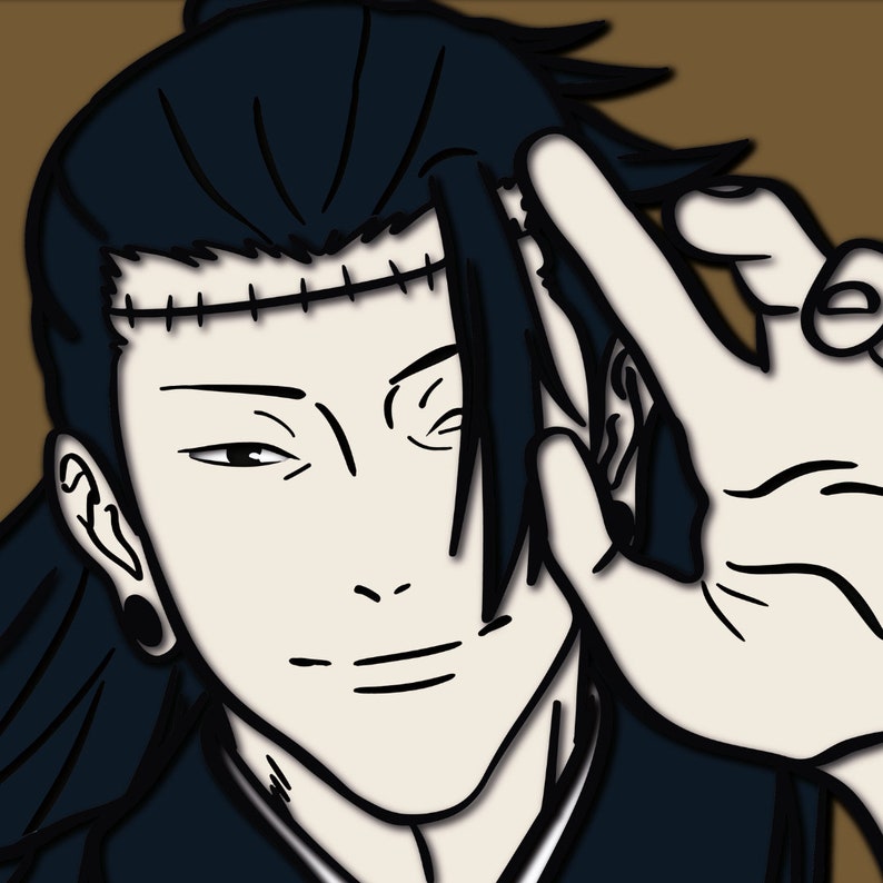 Geto SVG Layered Design Anime Vector 6 Layers J.uj.utsu K.ai.se.n File ...