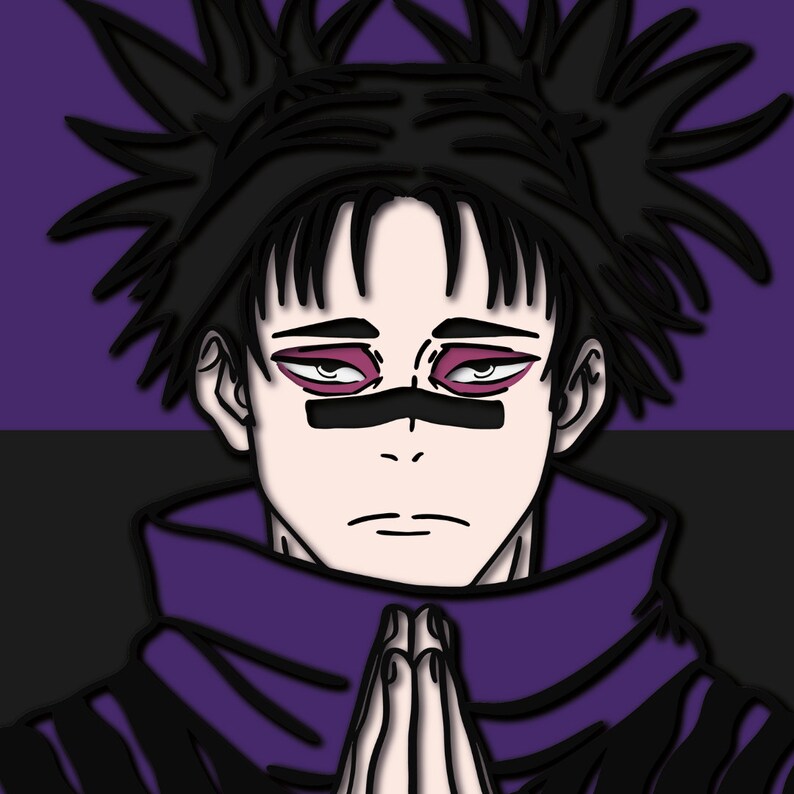 Layered Design Anime Choso SVG Vector 6 Layers J.uj.utsu K.ai.se.n File ...