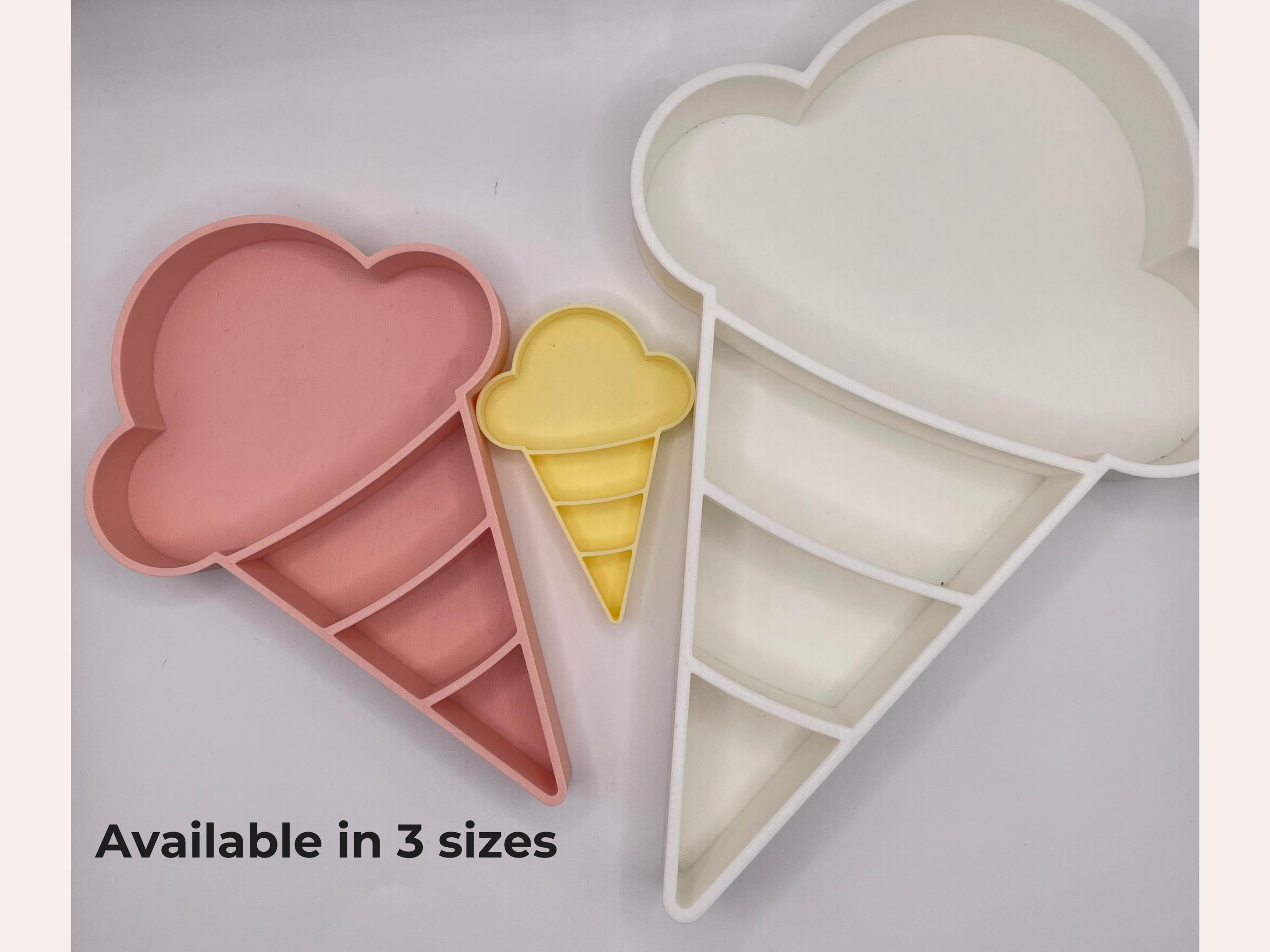 3D Printed Ice Cream Sensory Tray Imaginary Play Sensory Bin Summer ...