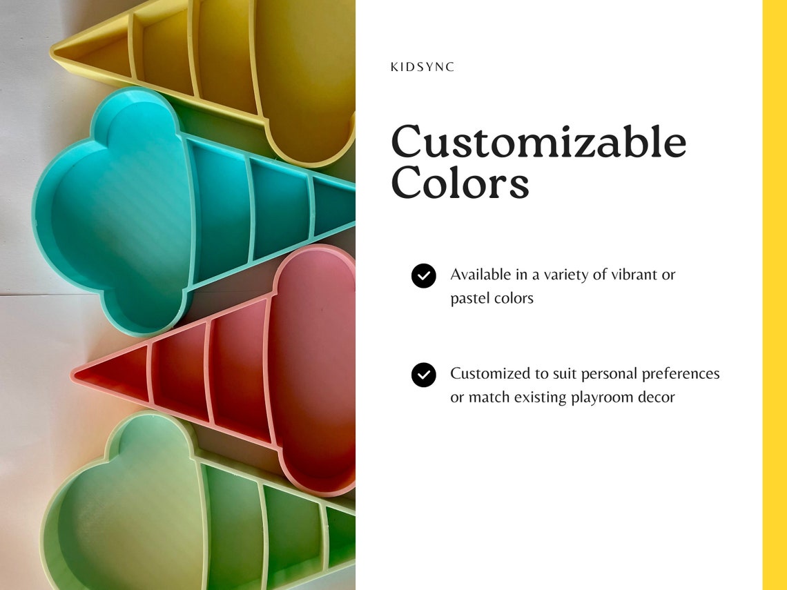 3D Printed Ice Cream Sensory Tray Imaginary Play Sensory Bin Summer ...