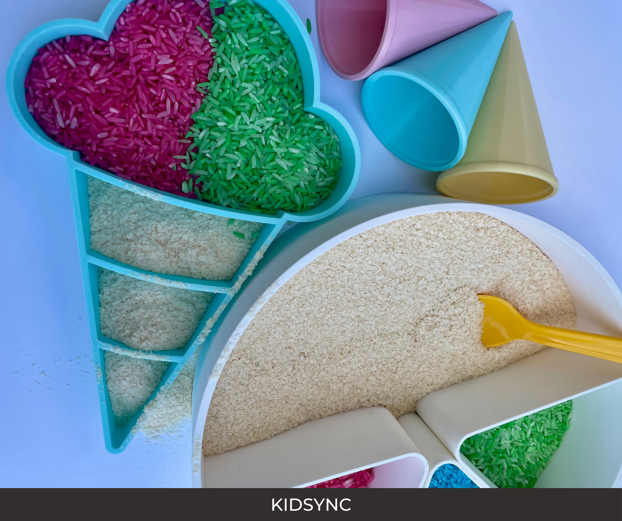Ice Cream Sensory Play Tray Summer Pretend Play Sensory Activity Ice ...