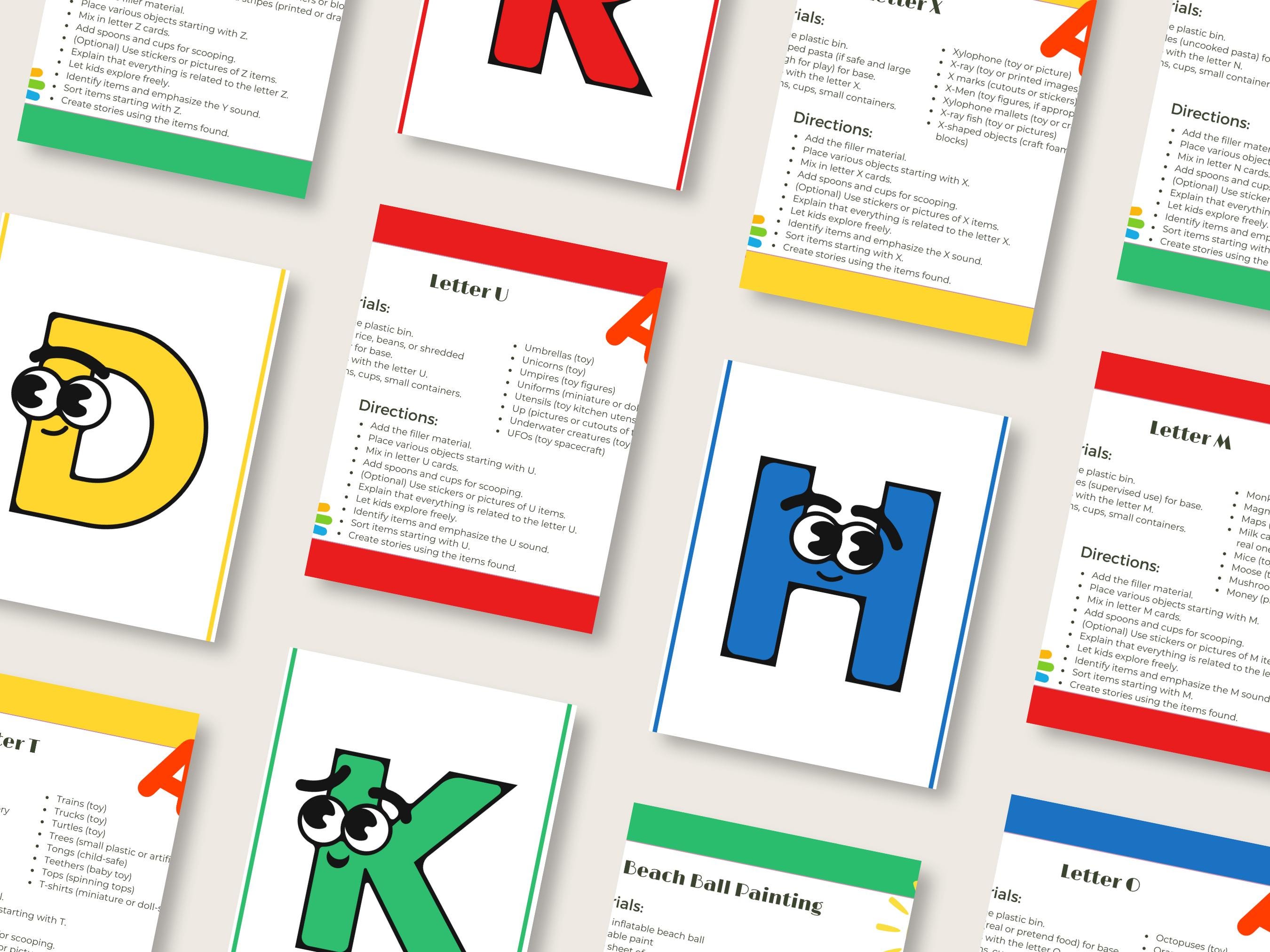 Alphabet Sensory Bin Ideas Letter Inspired Sensory Tray Educational ...