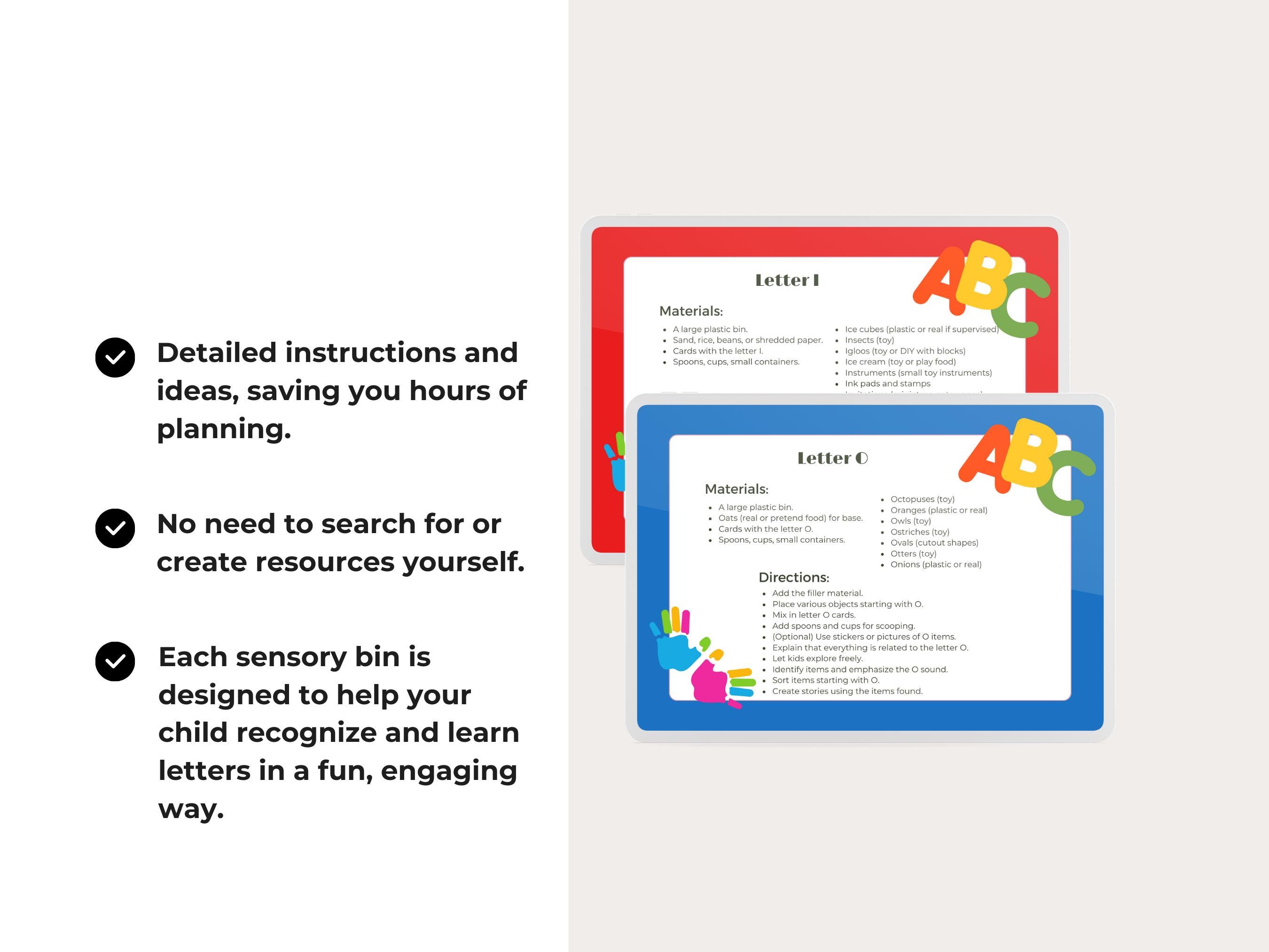 Alphabet Sensory Bin Ideas Letter Inspired Sensory Tray Educational ...