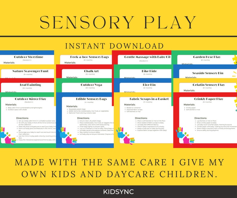 Baby Sensory Outdoor and Indoor Activity Bundle Toy Educational Infant ...