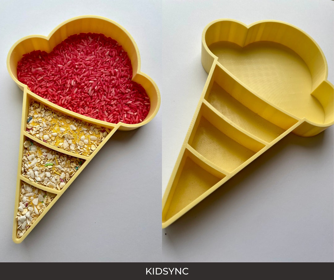 Ice Cream Sensory Play Tray Summer Pretend Play Sensory Activity Ice ...