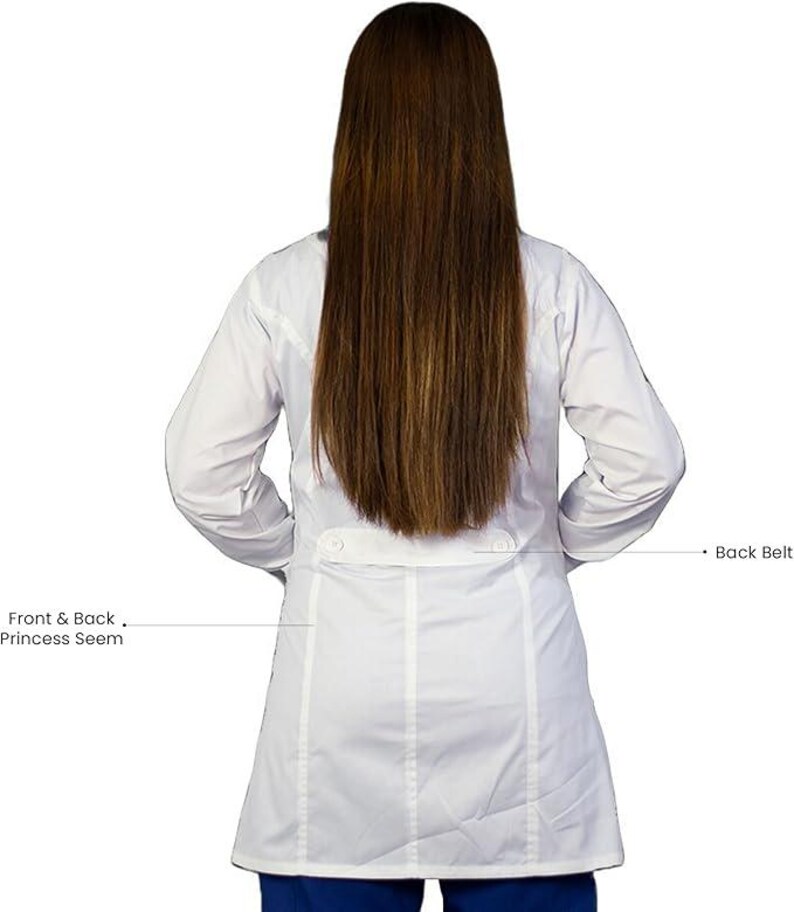 Custom Embroidered Women's Lab Coat, Poly-cotton Blend, Medical Apparel ...