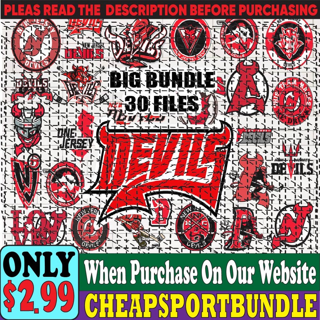 New-jersey Devils Hockey Teams Svg, New-jersey Devils Svg, NHL Svg, NHL Svg, Png, Bundle 30 ...