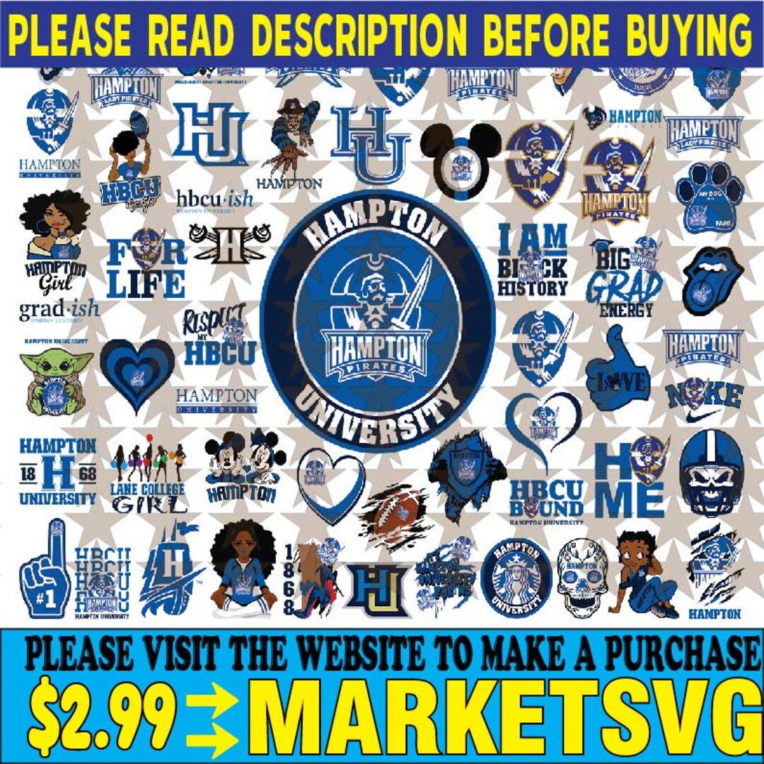 Bundle 57 Files Hampton University Svg, Hampton University Svg, HBCU ...