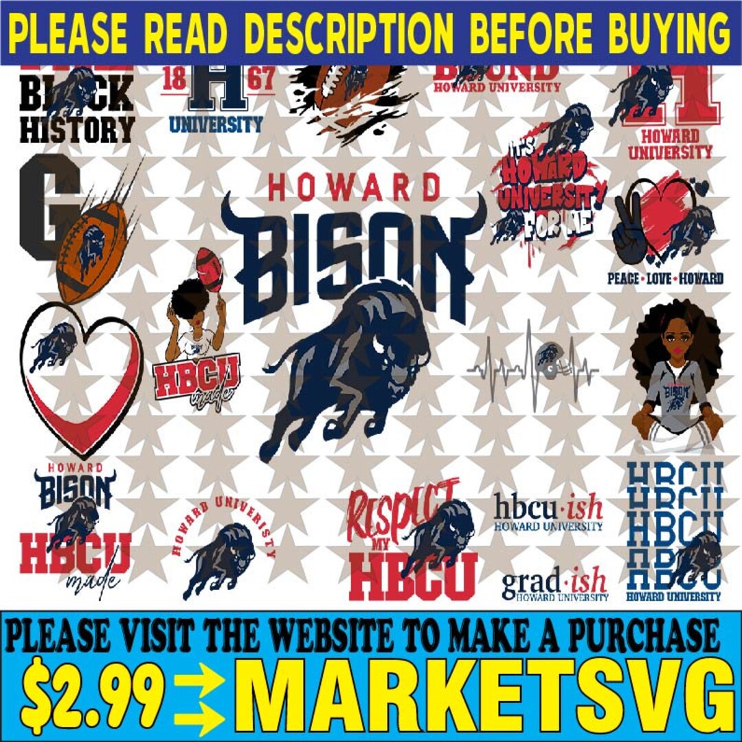 Howard University Svg, HBCU Svg Collections, HBCU Svg, Football Svg ...
