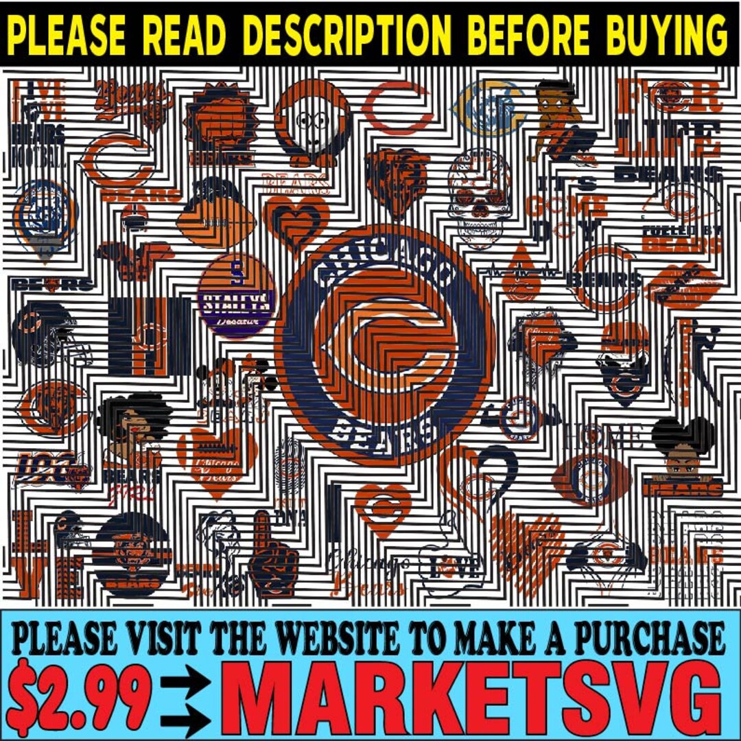 50 Files Chicago Bears Svg, Chicago Bears Football Teams Svg, N F L ...