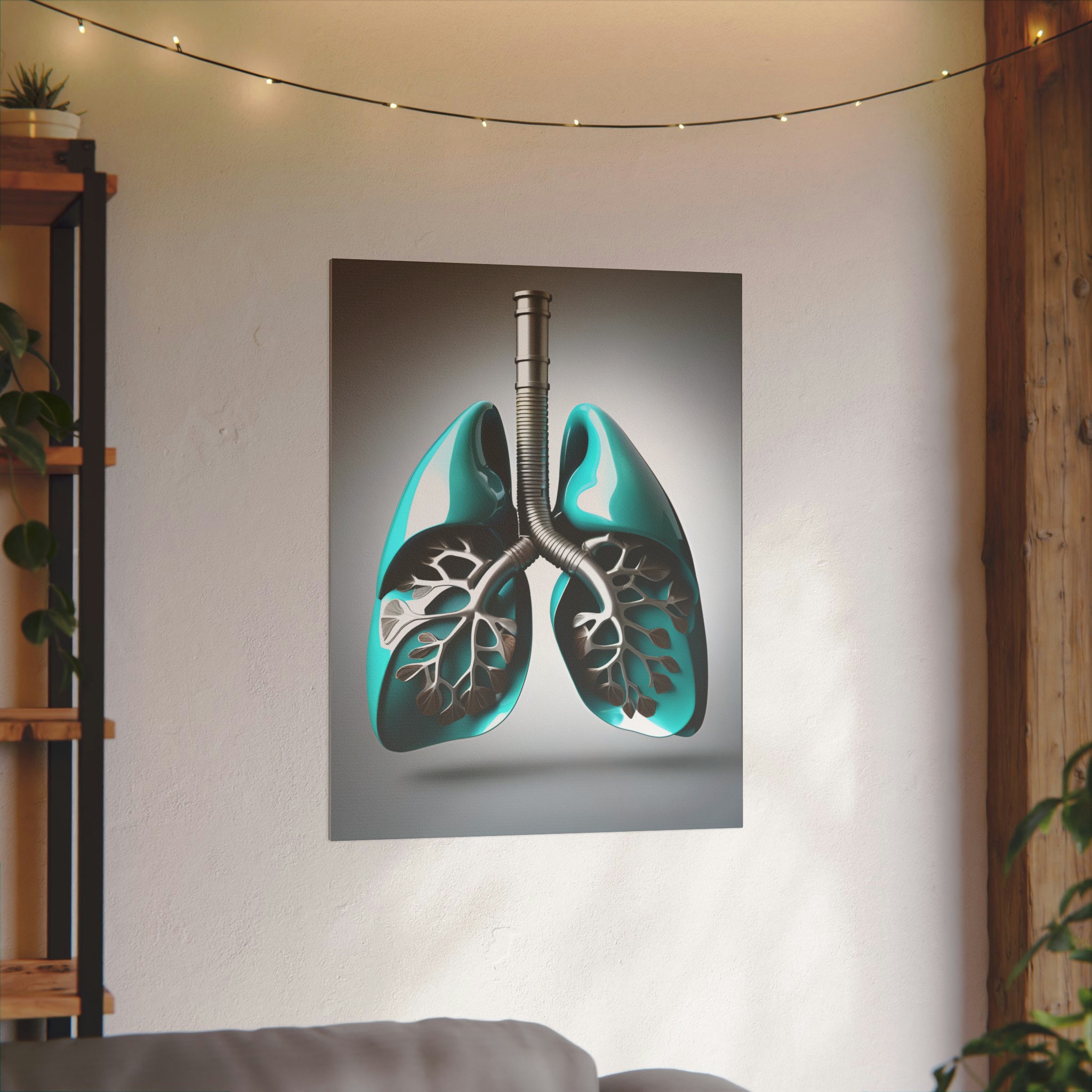 Anatomy steel Lung Canvas Wallart Art - Etsy