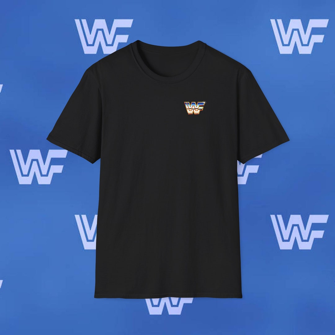 Retro WWF Tshirt WWF Logo Wresling Mens Unisex Softstyle T-shirt Tee - Etsy