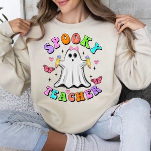 Spooky Teacher Png, Halloween Png, Cute Ghost Png, Spooky Vibes Png ...