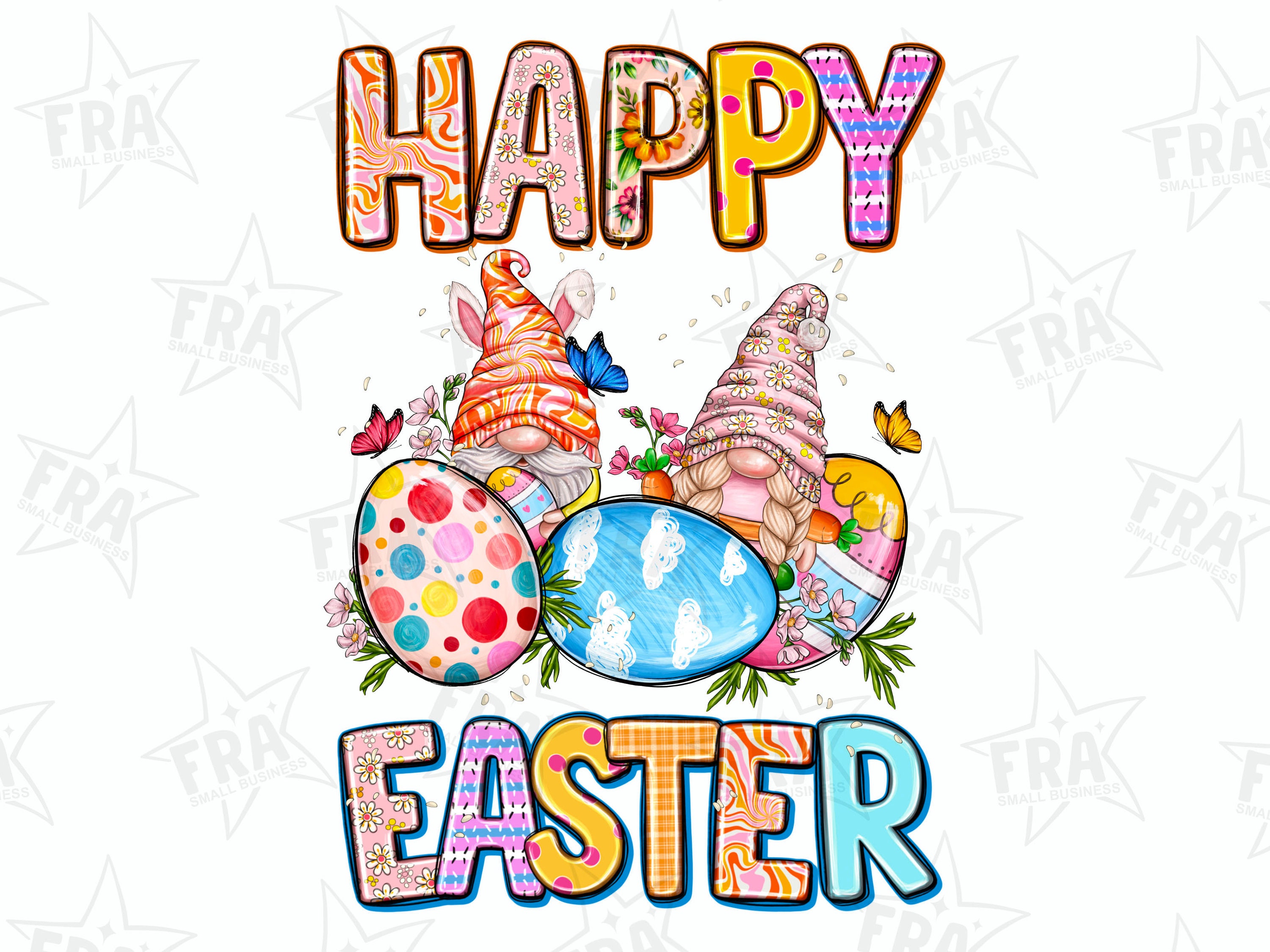 Happy Easter Gnomies Png Sublimation Design Download, Happy Easter Day ...