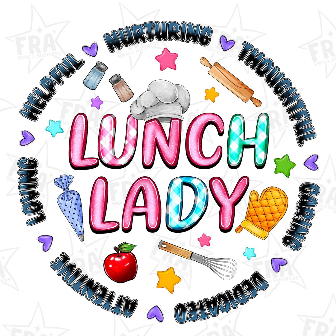 Lunch Lady Png, Cafeteria Crew, Back to School, Squad, First Day of ...