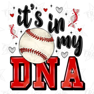 It's in My Baseball DNA Png, Baseball Png, Baseball Png, Sports Png ...