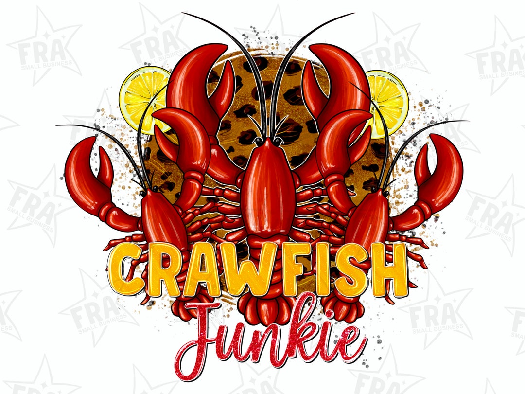 Crawfish Junkie Png Sublimation Design Download, Mardi Gras Carnaval ...
