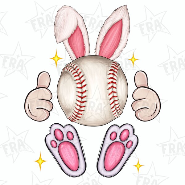 Baseball Bunny Png - Etsy