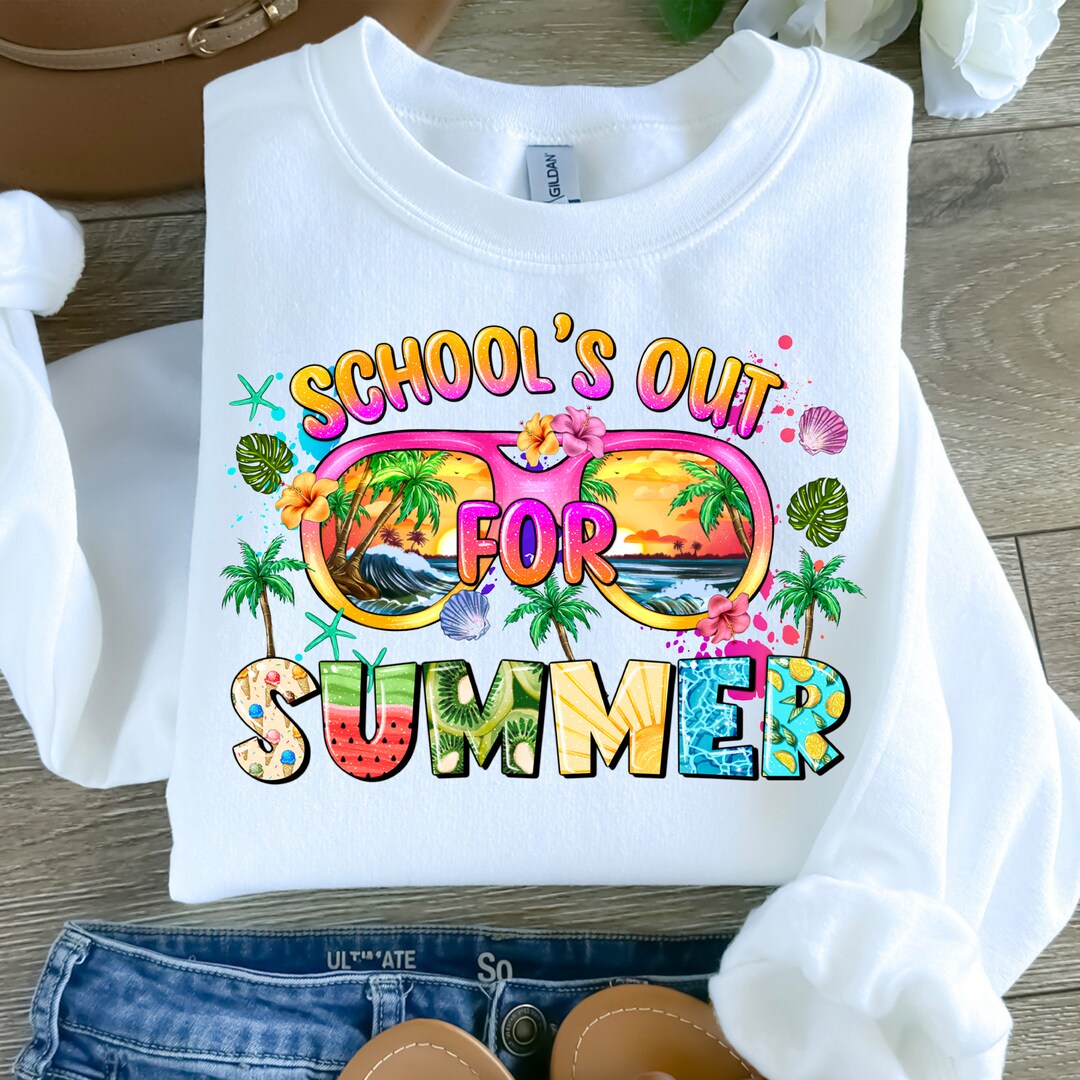 Schools Out for Summer Png Sublimation Design Download, Last Day of ...