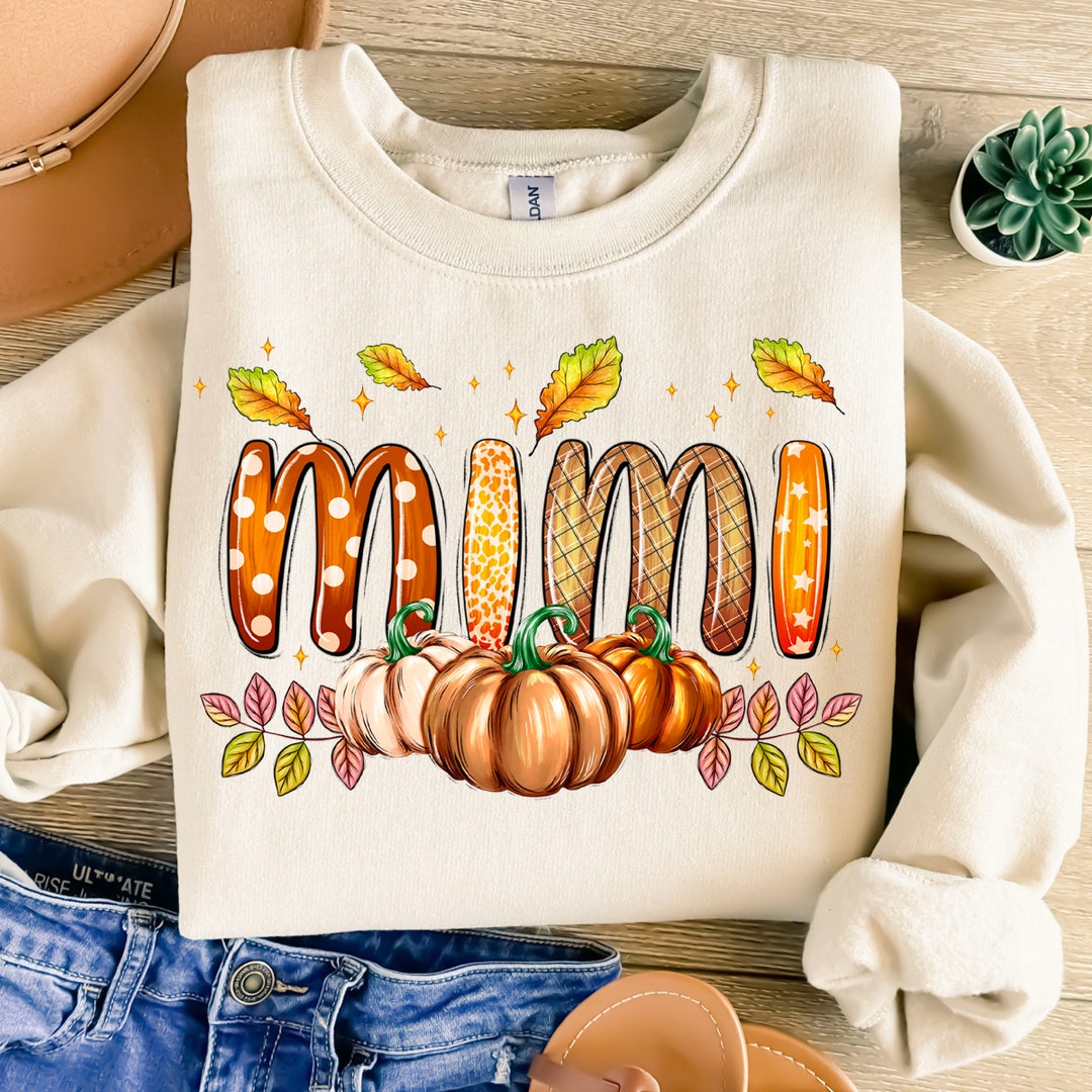 Fall Mimi Png Sublimation Design, Thankful Mimi Png, Autumn PNG, Fall ...