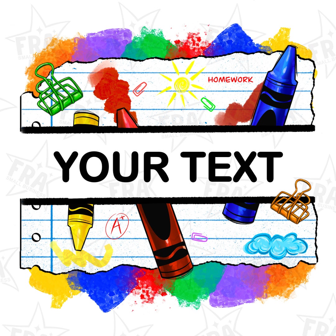 Personalized Teacher Name Crayons Png Sublimation Design Download ...