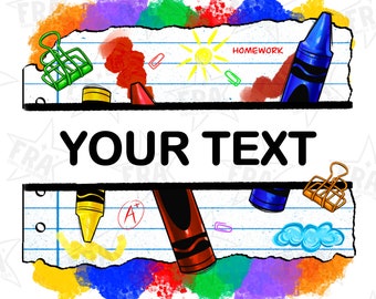 Personalized Teacher Name Crayons Png Sublimation Design Download ...