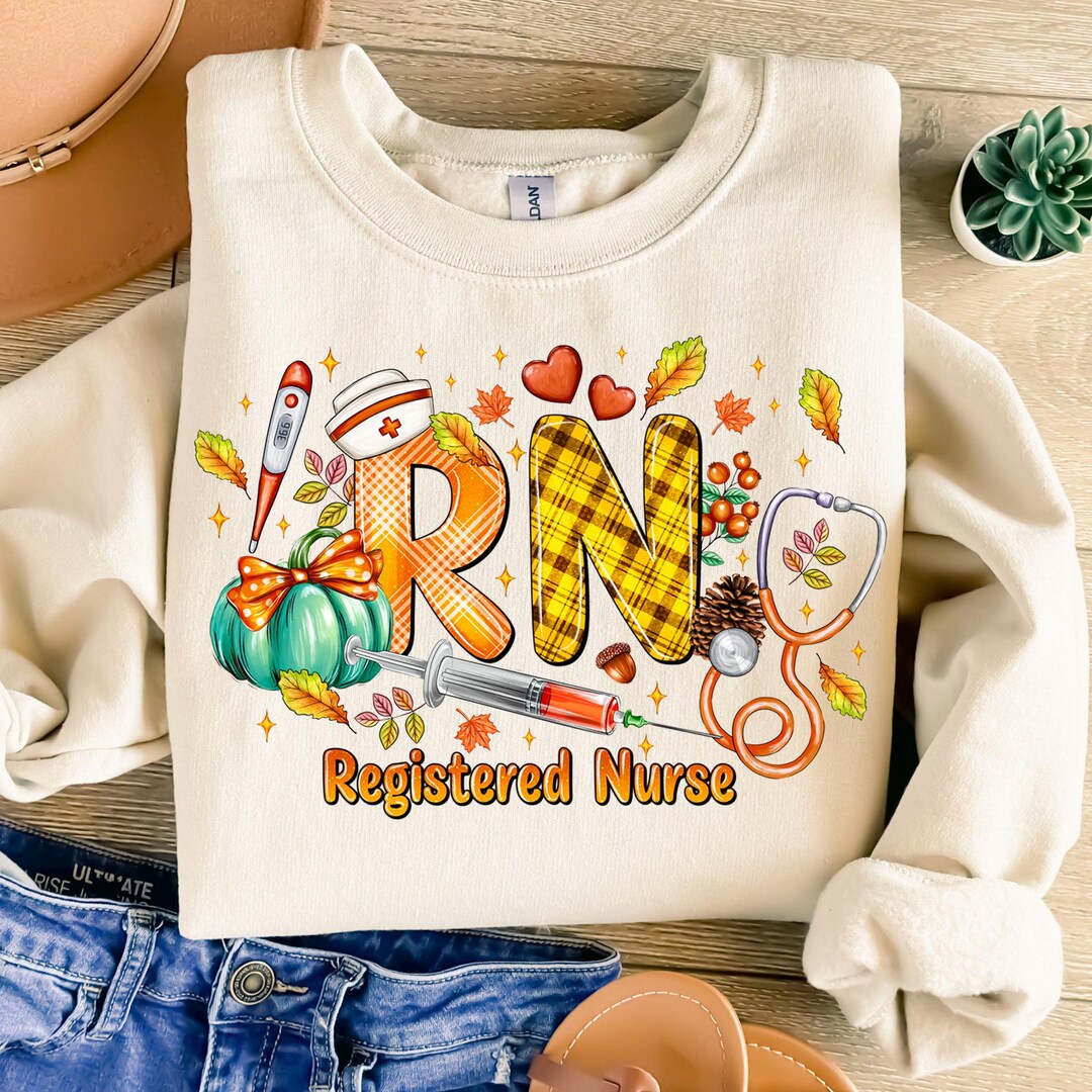 Fall RN Registered Nurse Png Sublimation Design Download, Fall Png ...
