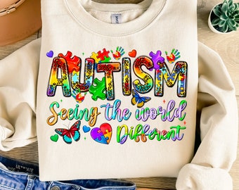 Autism Seeing the World Differently Png, Autism Acceptance Png, Autism ...