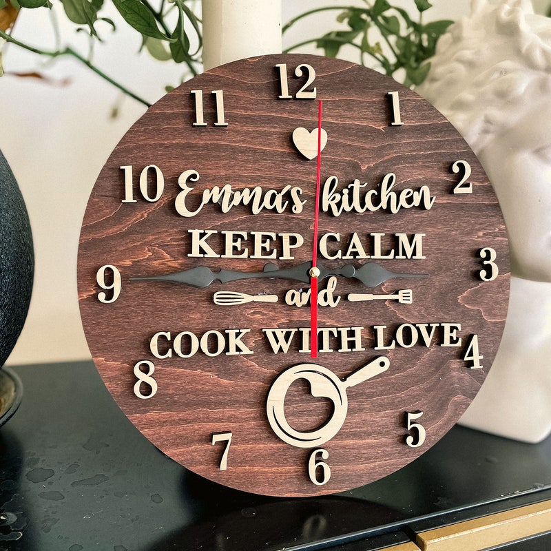 Kitchen Clock - Etsy