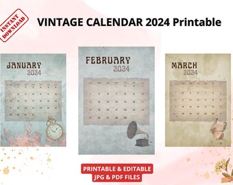 Family Calendar 2024 Printable - Etsy